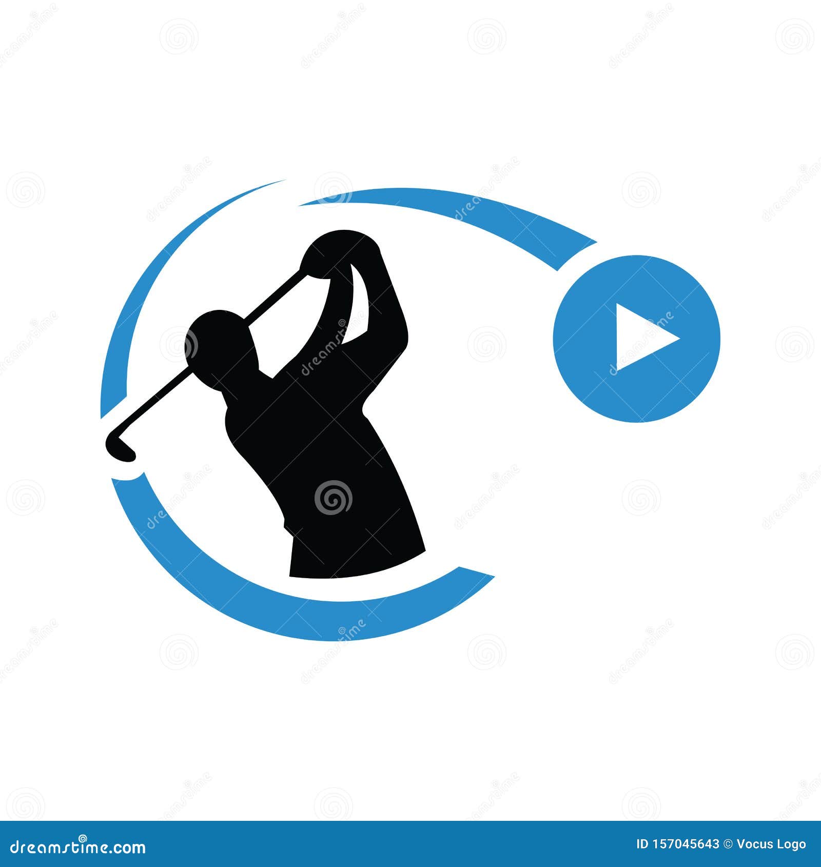 Golf Logo. Graphic Design Template Vector Illustration Stock ...