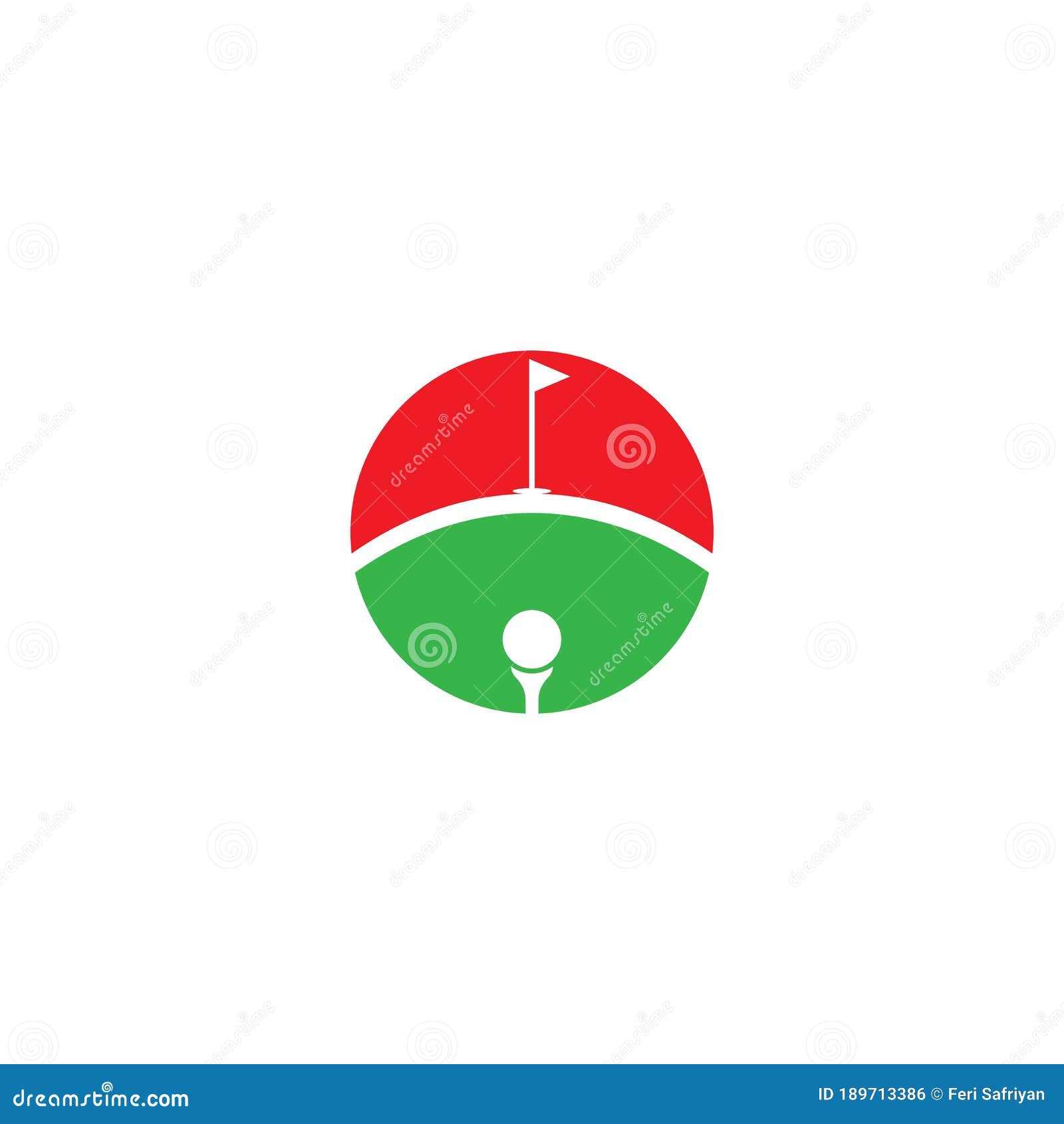 Golfing Logos Cartoon Vector | CartoonDealer.com #5198119