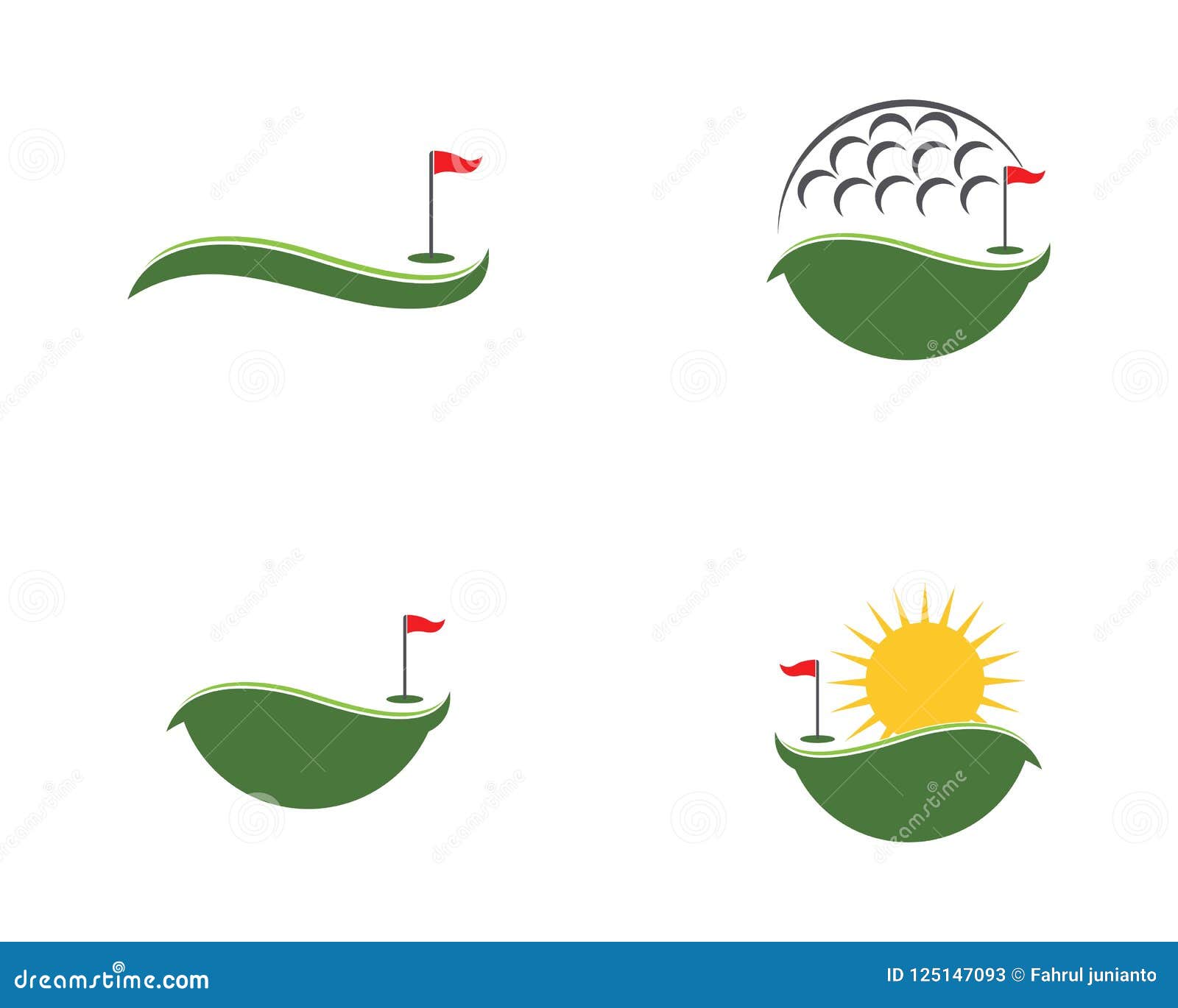 Golf logo vector template stock vector. Illustration of clipart - 125147093