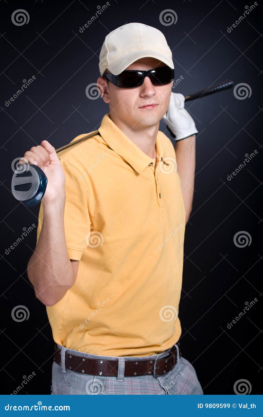 Golf man stock image. Image of game, active, golf, ball - 9809599