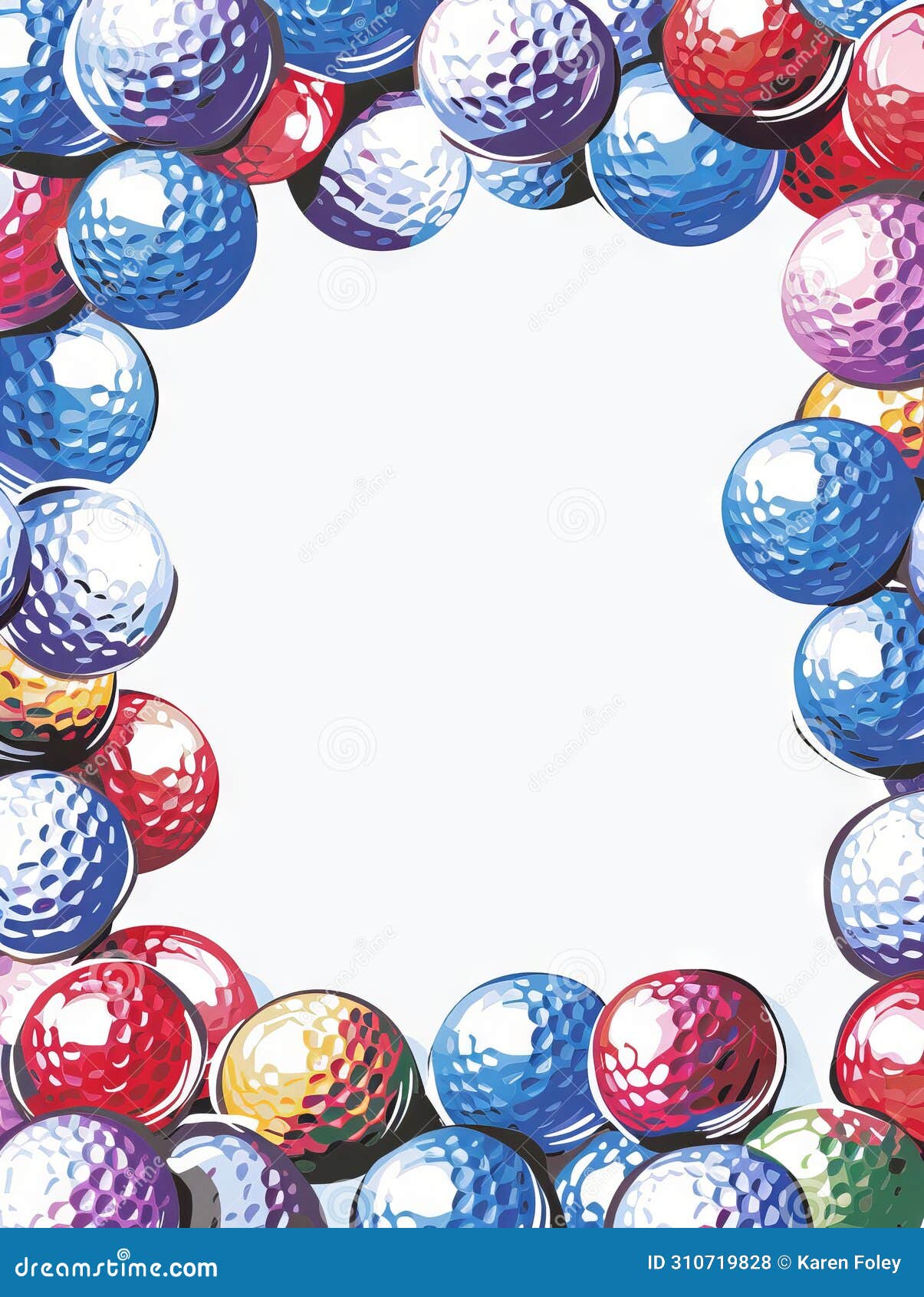 Golf or Miniature Golf Background Stock Illustration - Illustration of ...