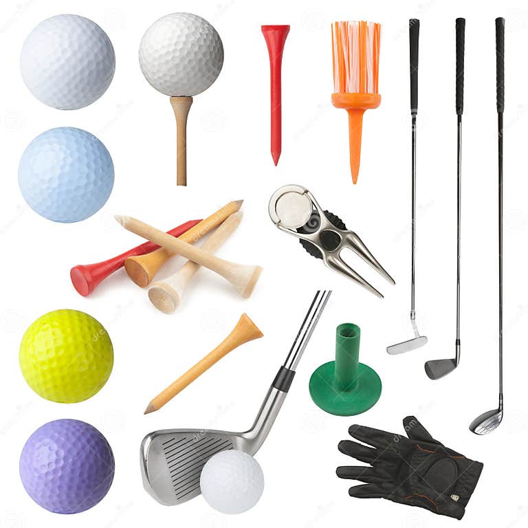 Golf Objects stock photo. Image of brush, marker, glove - 26617820