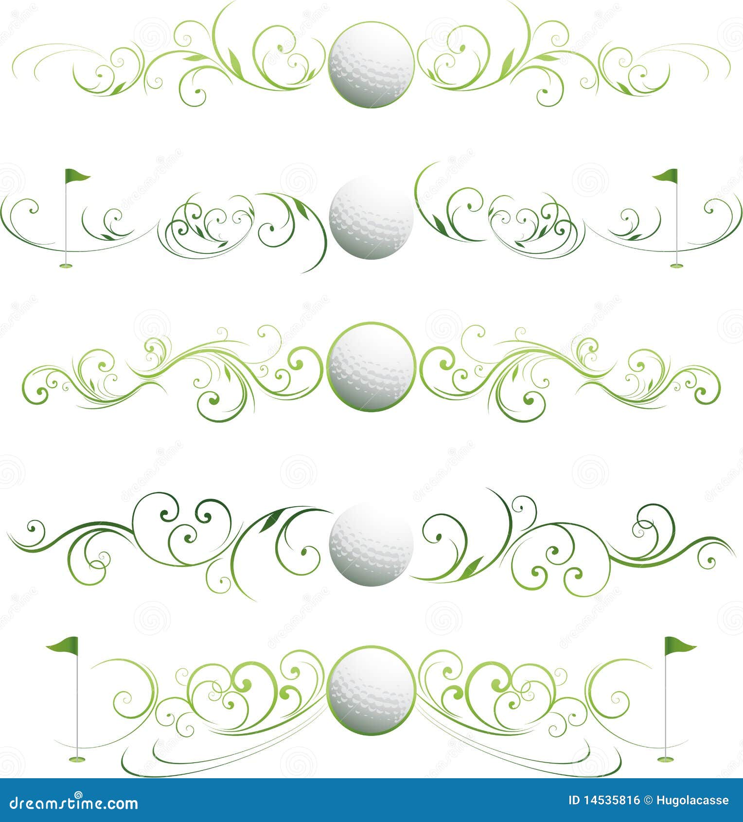 Free golf clipart borders