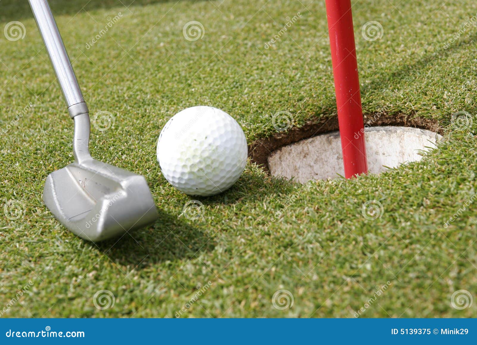 Golf play stock image. Image of hobbies, white, grass - 5139375