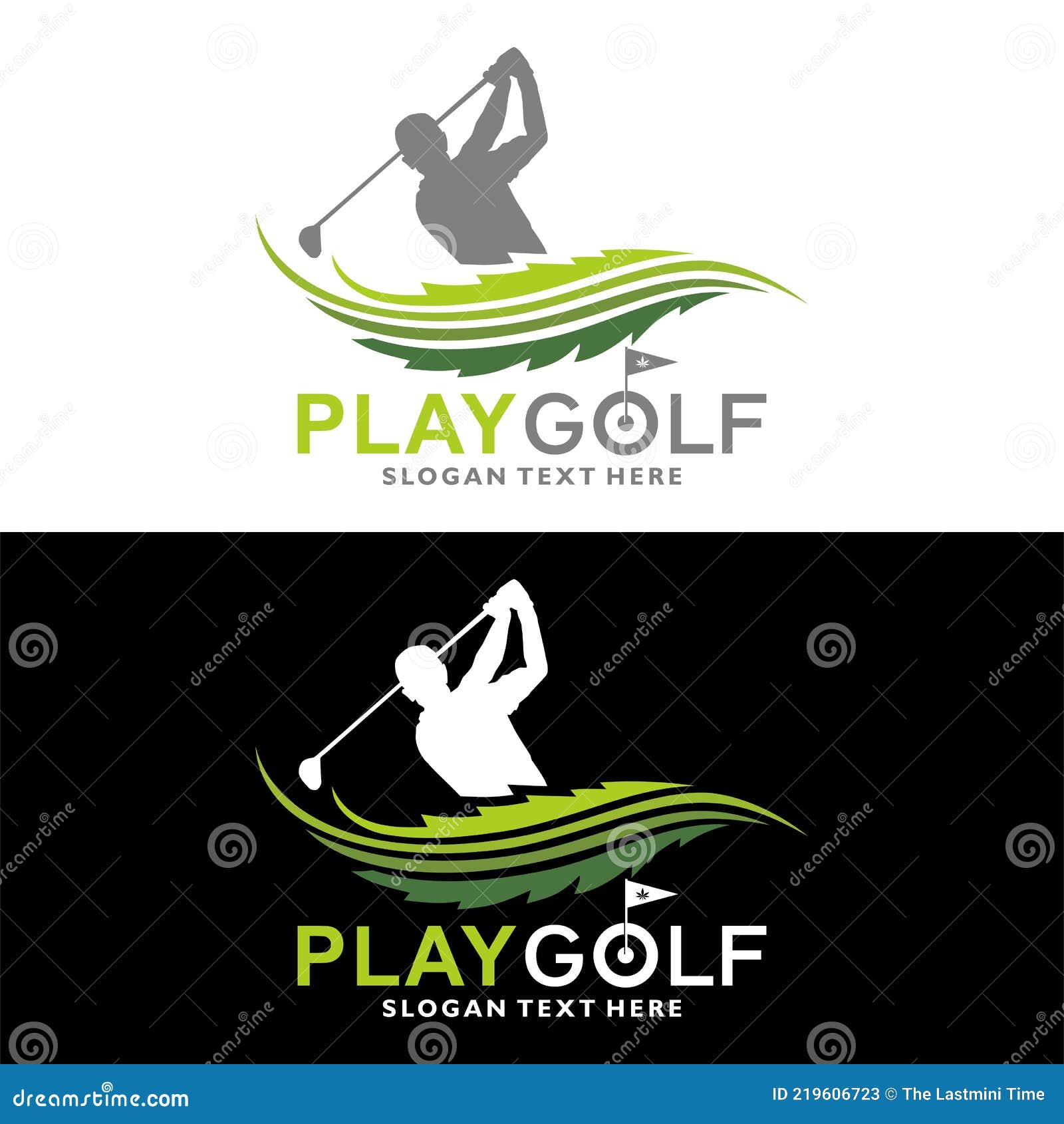 Golf play logo stock vector. Illustration of concept - 219606723