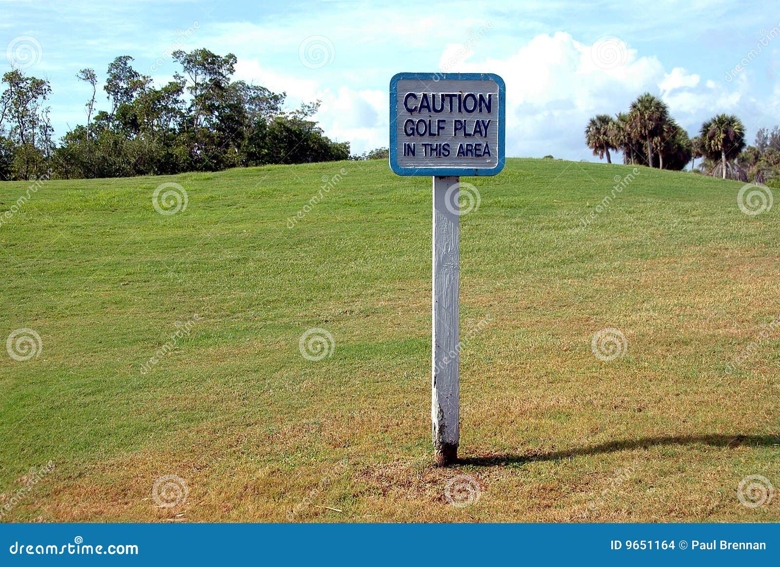 Golf play sign stock photo. Image of grass, outdoor, wooden - 9651164