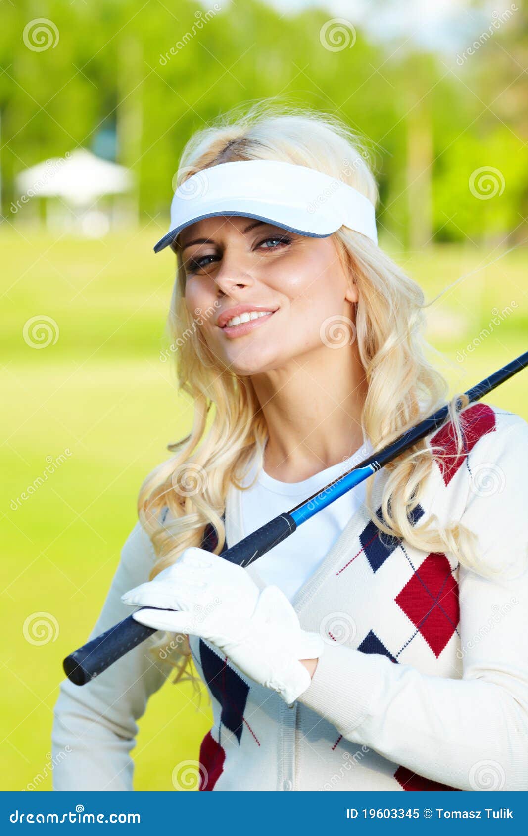 Golf player stock image. Image of club, lady, player - 19603345