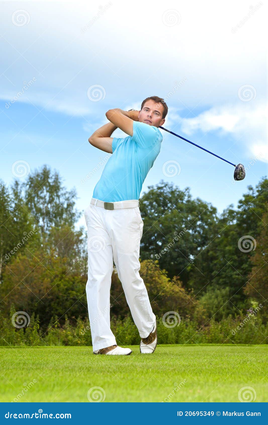 Golf player stock image. Image of male, club, outdoors - 20695349