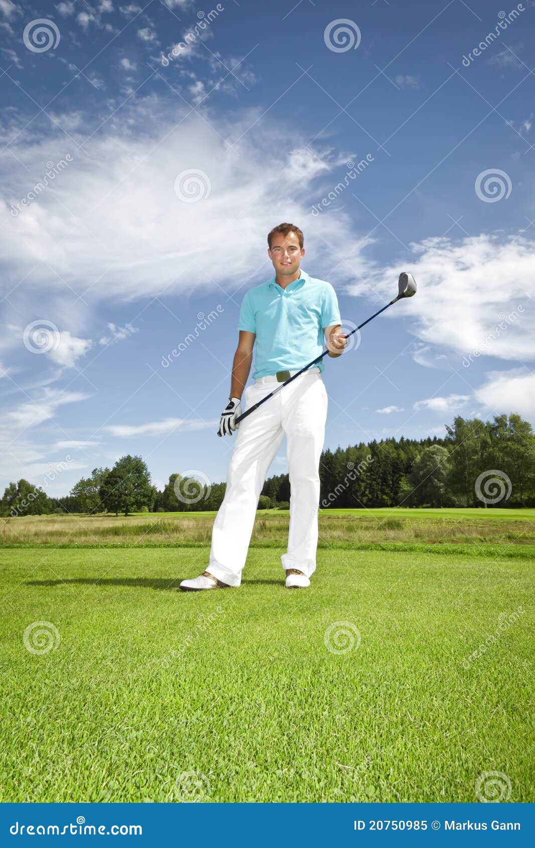 Golf player stock image. Image of luxury, healthy, grass - 20750985