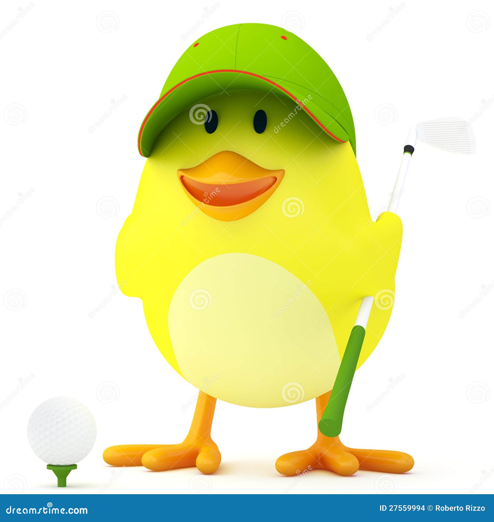 Golf player stock illustration. Illustration of chicken - 27559994