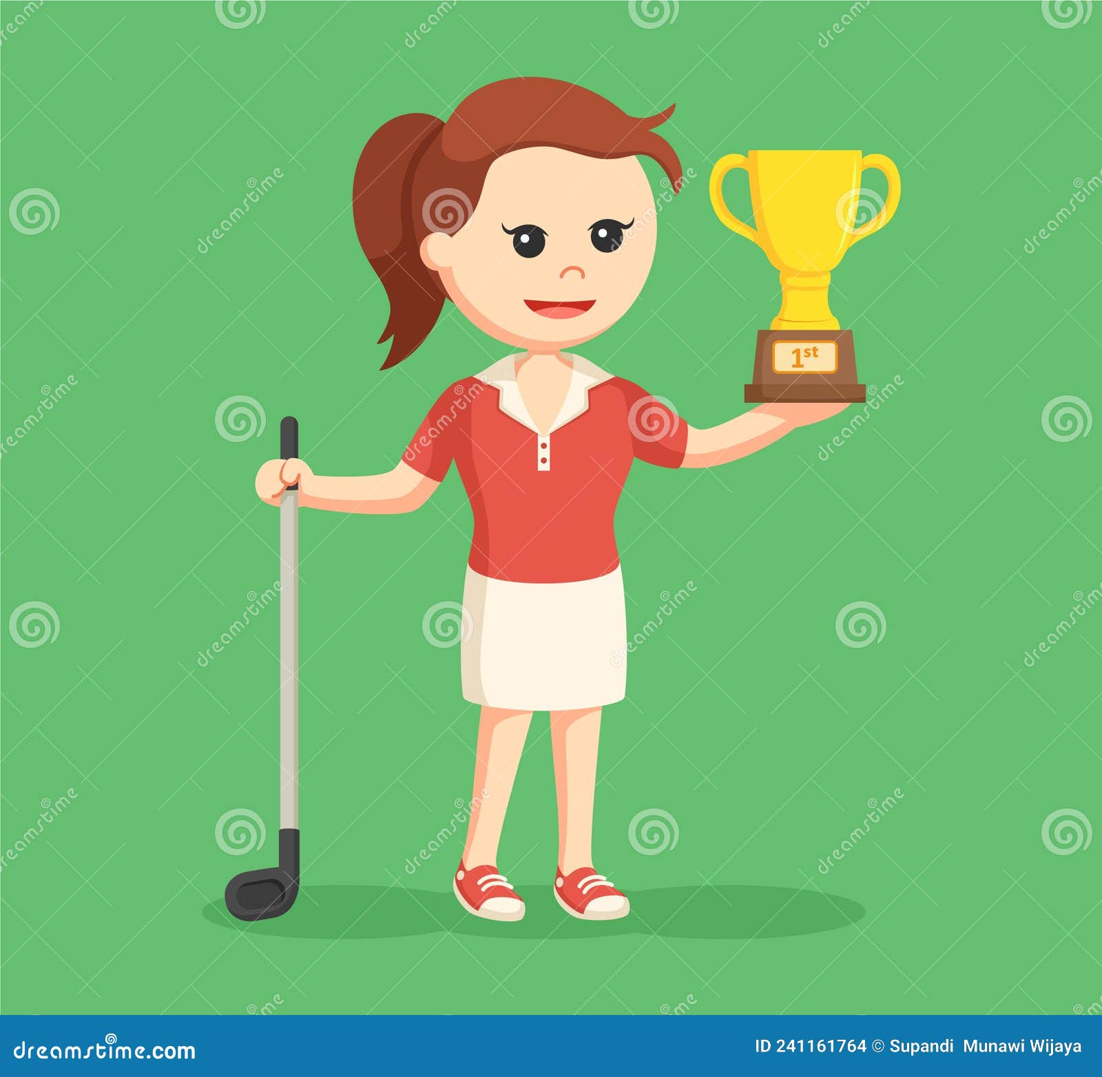 Golf Player Character Profession Design Vector Stock Vector ...