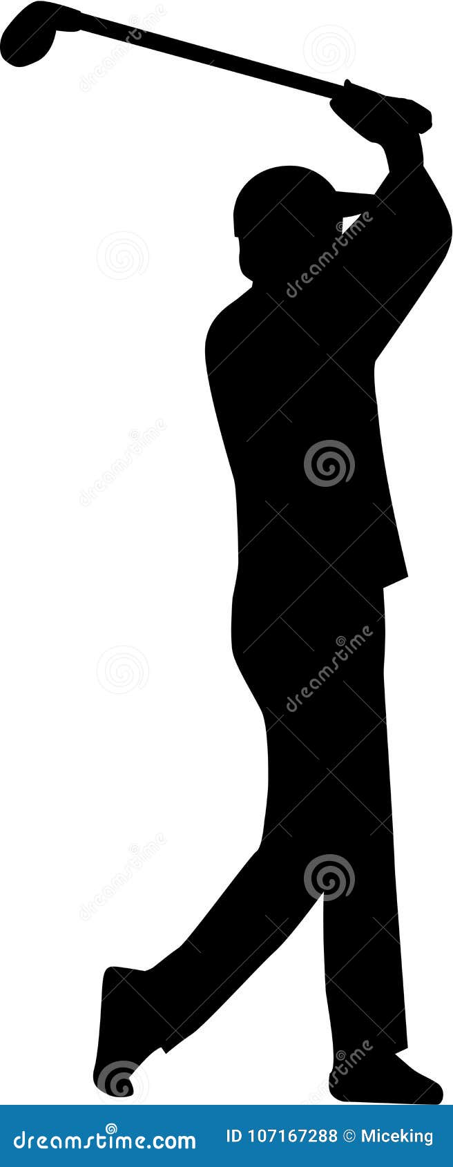 Golf Player Drive stock vector. Illustration of golfer - 107167288