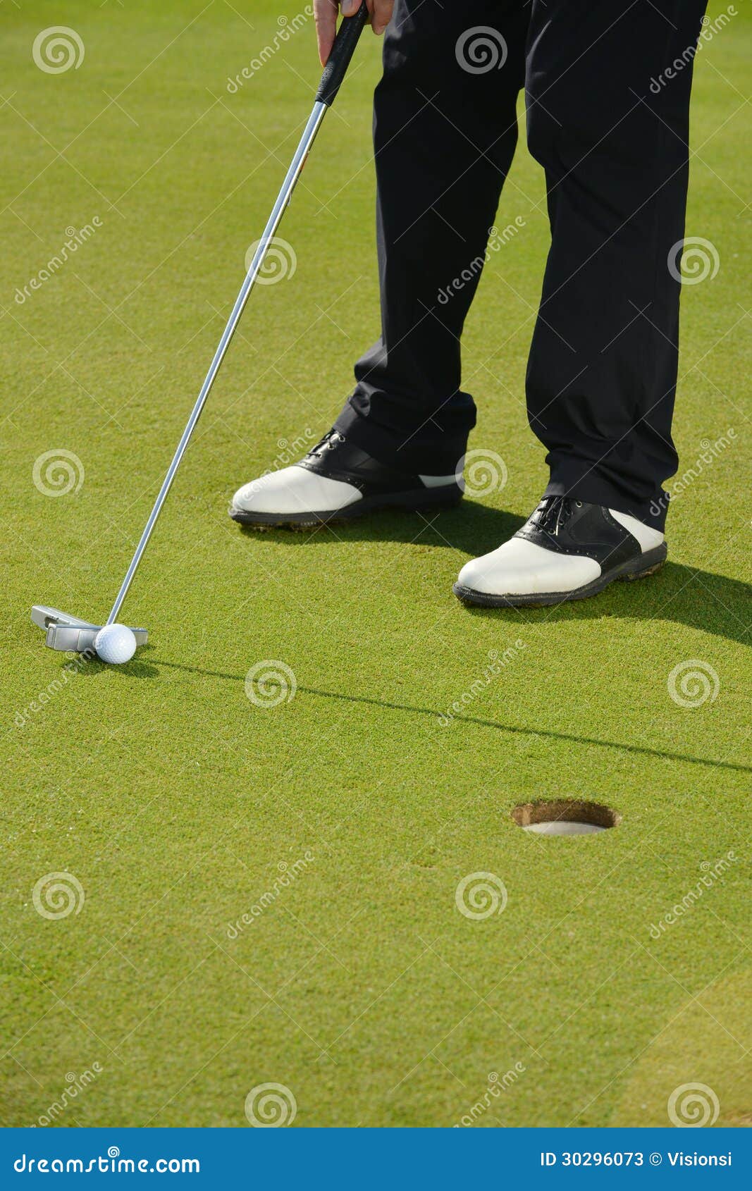 Golf player putting stock image. Image of playing, people - 30296073