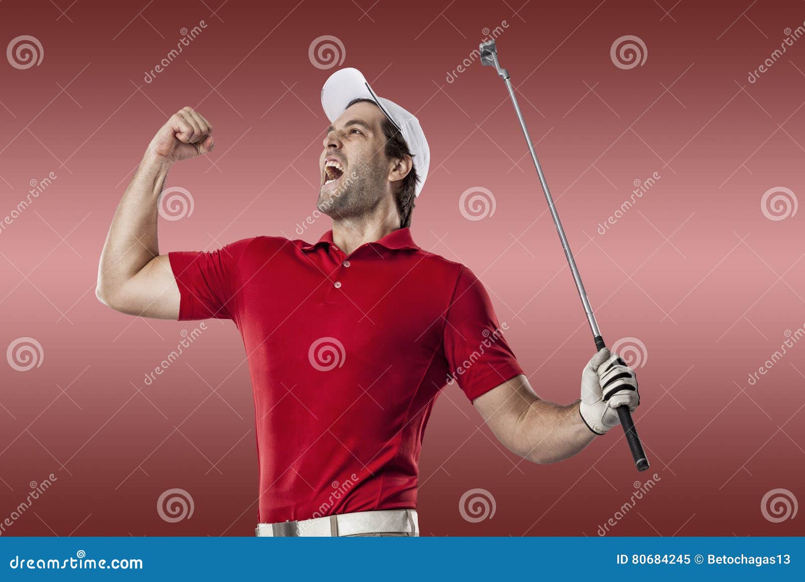 Golf Player stock image. Image of athlete, swing, determination - 80684245