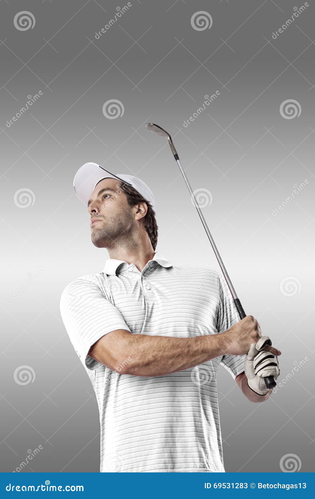 Golf Player stock image. Image of player, studio, individual - 69531283