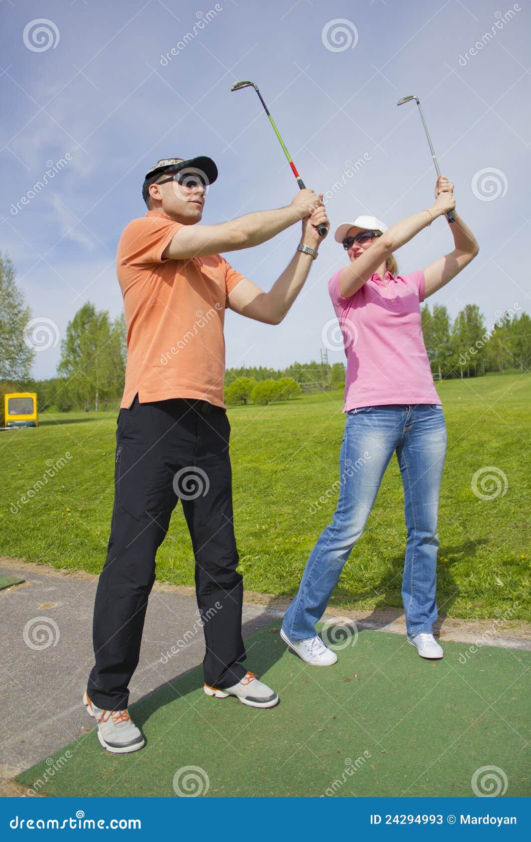 Golf players stock image. Image of golf, male, people - 24294993