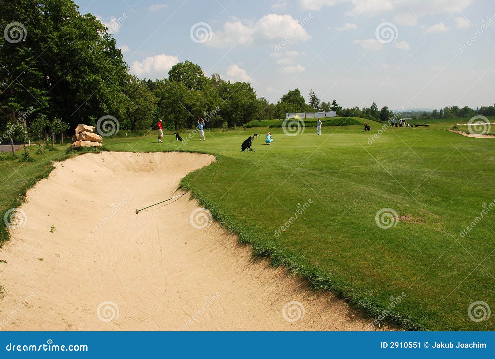Golf Players - Bunker Picture. Image: 2910551