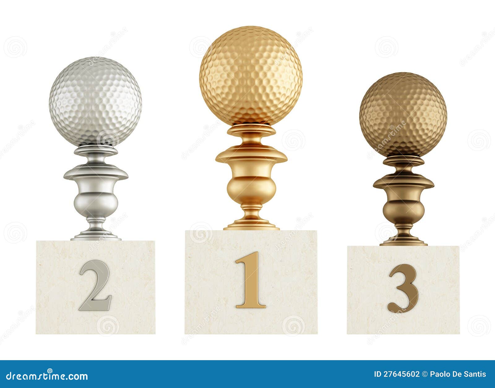 Golf podium stock illustration. Illustration of games - 27645602