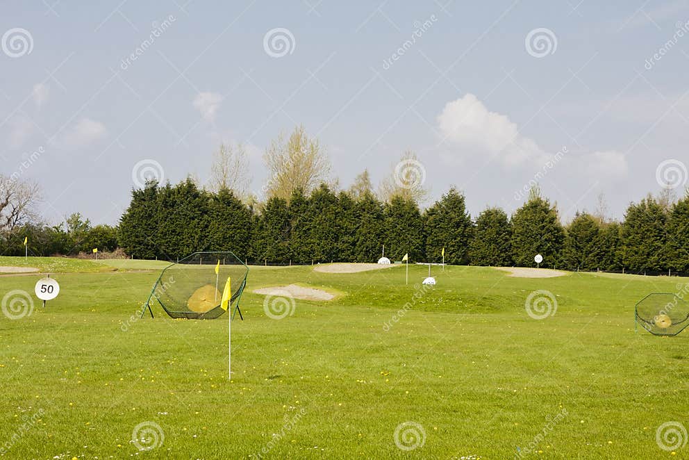 Golf practice range stock image. Image of nature, swing - 24144445