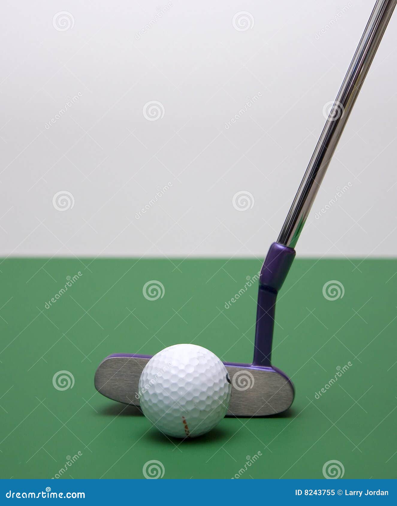 Golf Putter and Ball stock image. Image of color, ball - 8243755