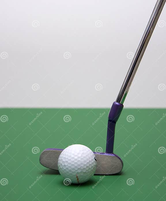 Golf Putter and Ball stock image. Image of color, ball - 8243755