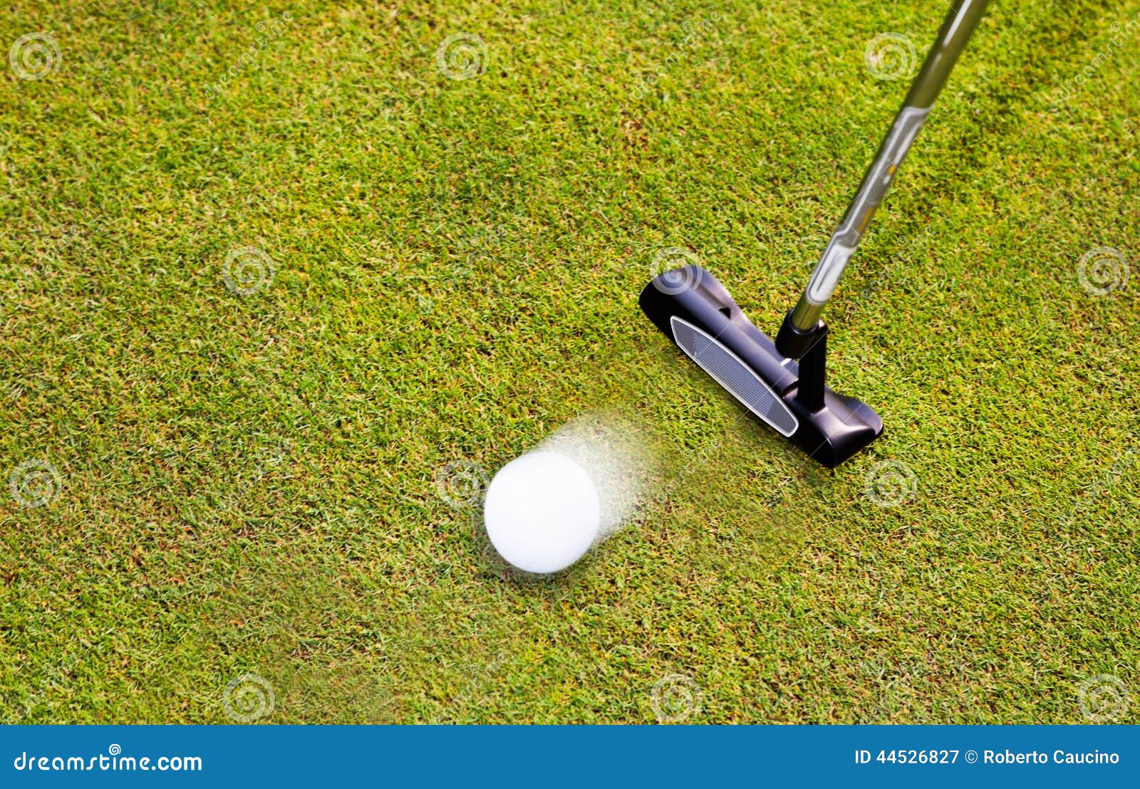 Golf: Putter Club with Golf Ball Stock Image - Image of golf, club ...