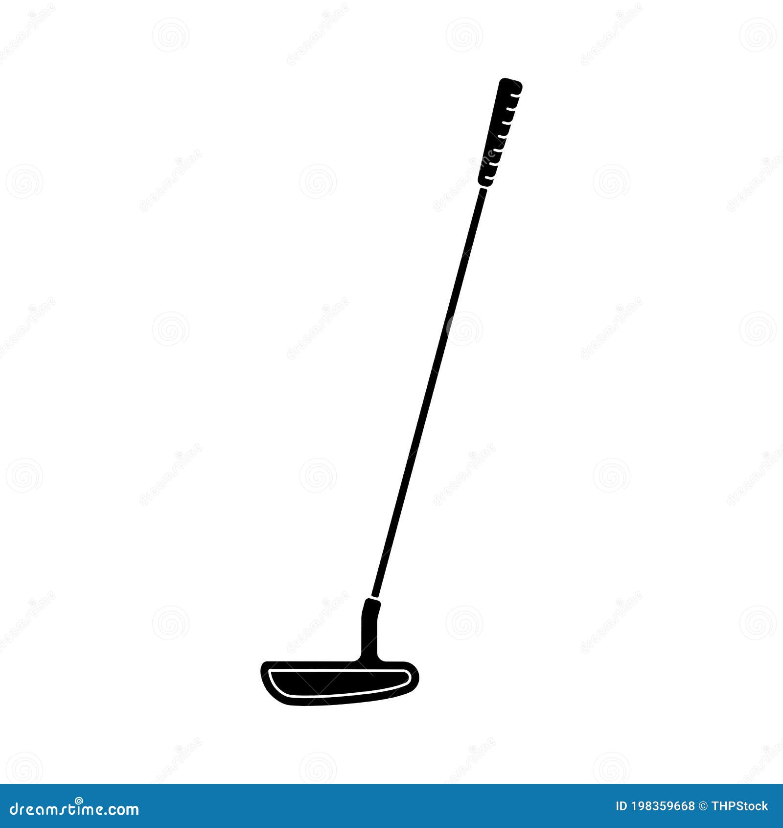 Putter Vector Line Logo Art Icon Mark. Putter Outline Drawing Set ...