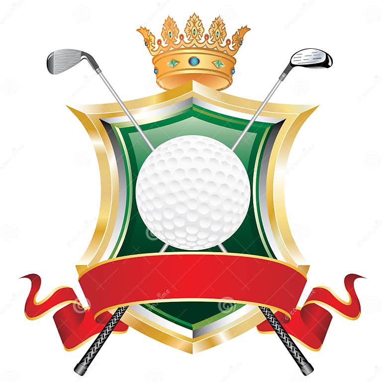 Golf red banner stock vector. Illustration of golfer - 17355395