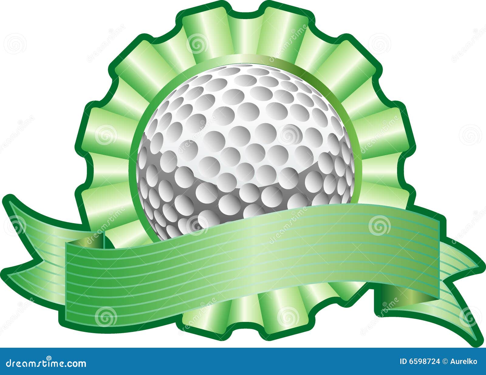 Golf ribbon stock vector. Illustration of golfer, sport - 6598724