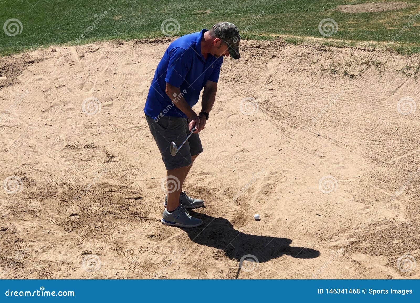 Golf Sand Trap editorial stock photo. Image of golf - 146341468