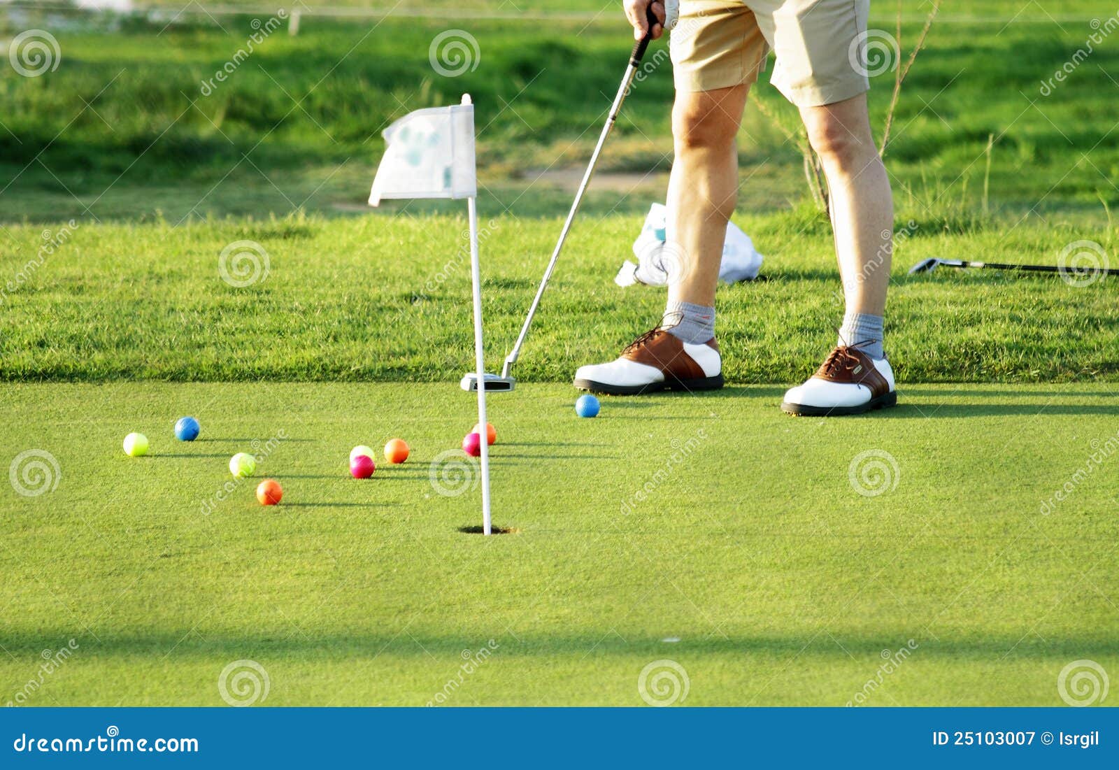 Golf scene stock image. Image of grass, club, play, practice - 25103007