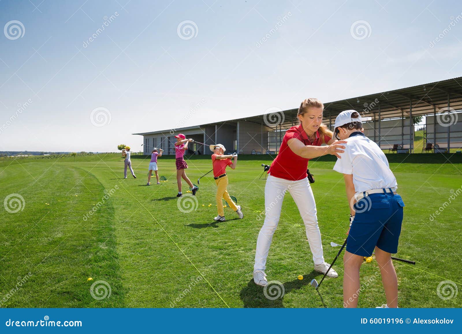 Golf school stock photo. Image of kids, leisure, people - 60019196