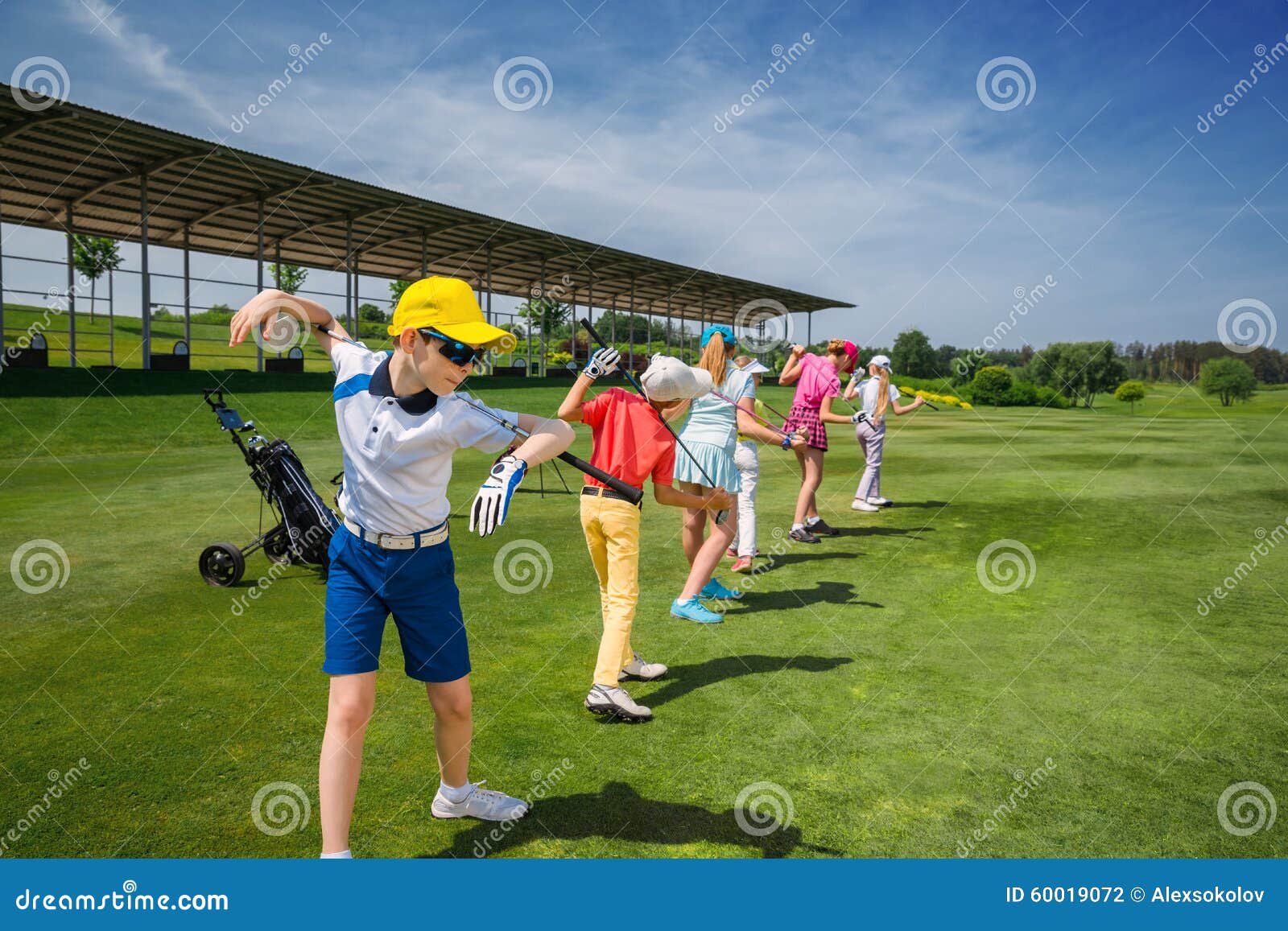 Kids Golf Competition Royalty-Free Stock Photography | CartoonDealer ...