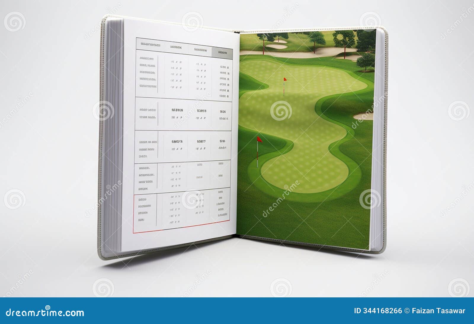 Golf Score Counter on White Background Stock Photo - Image of ...