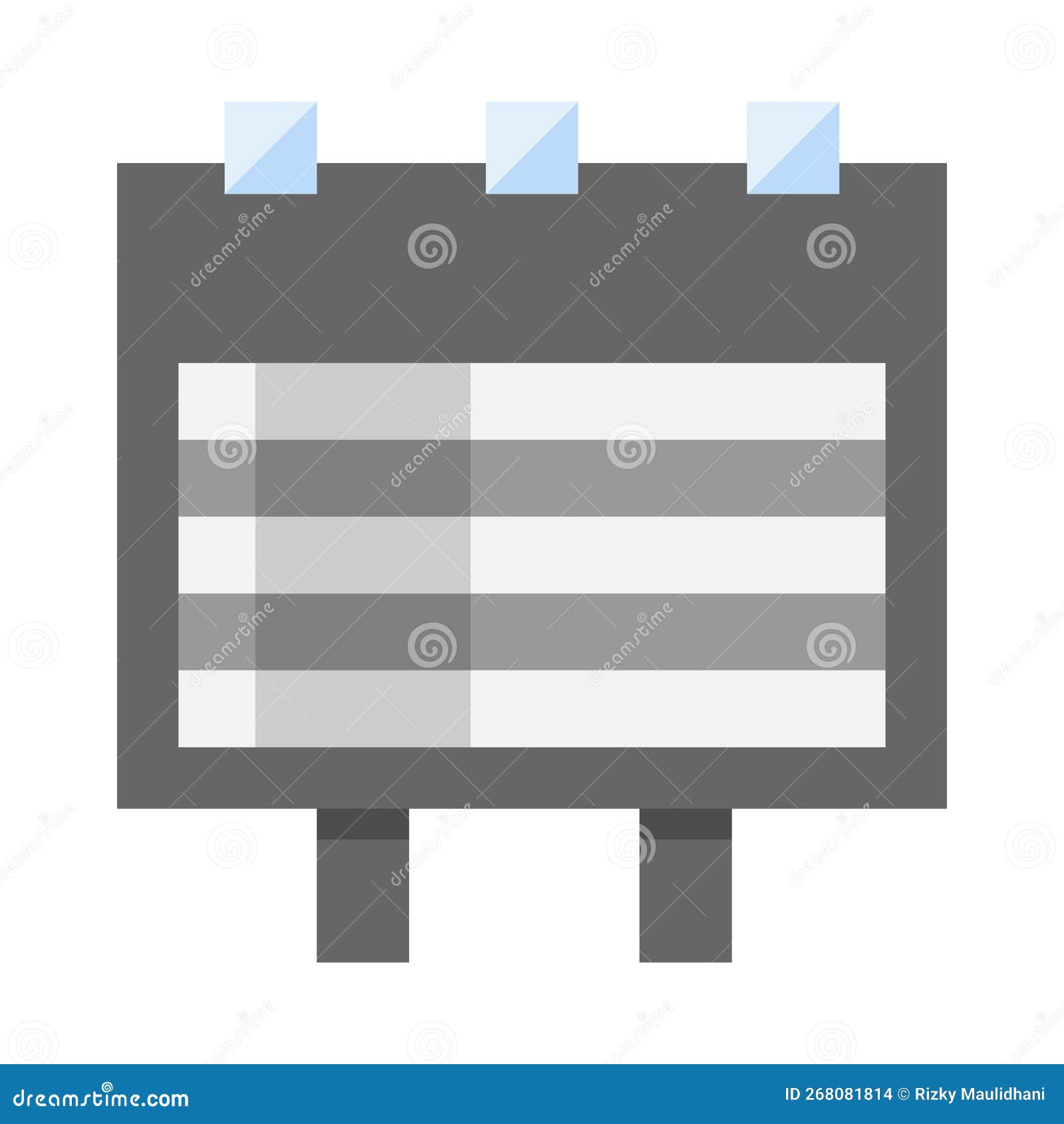 Golf Score Icon in Flat Style Vector Stock Vector - Illustration of ...