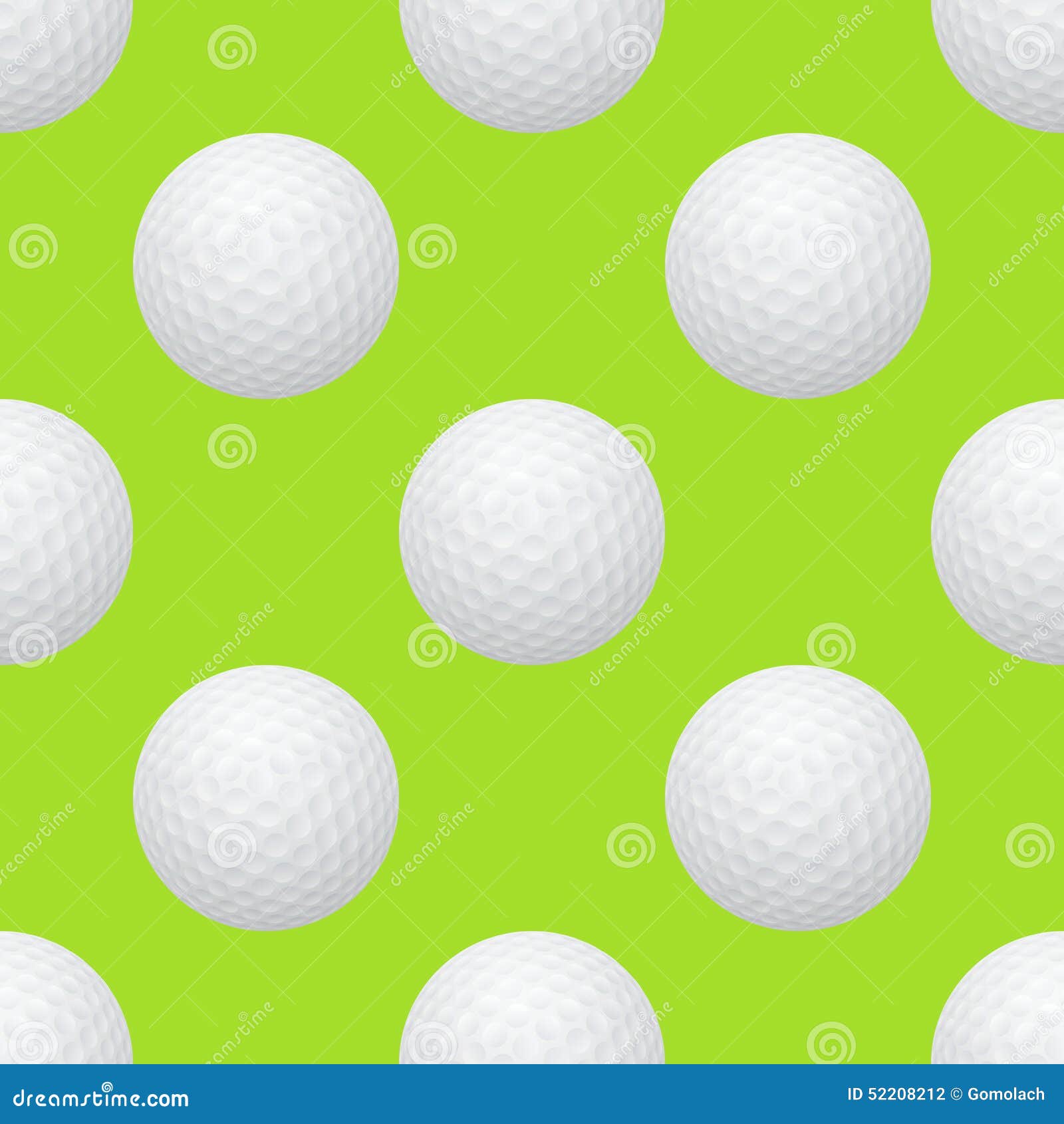 Golf seamless pattern stock vector. Illustration of green - 52208212