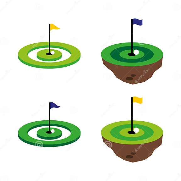 Golf6 stock vector. Illustration of target, ball, illustrations - 98397271