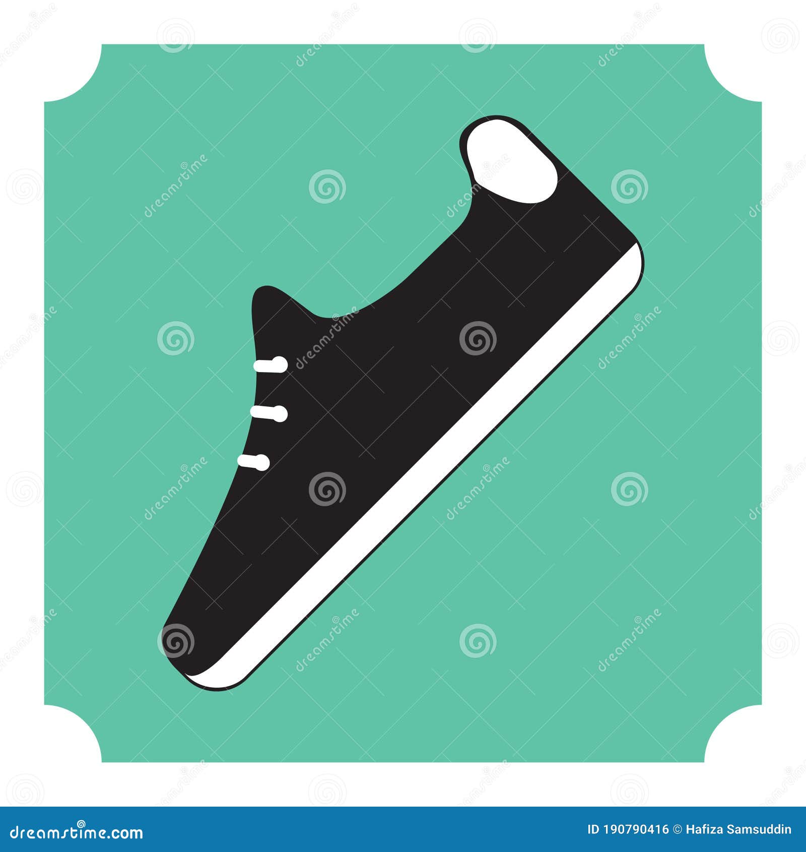 Golf Shoe. Vector Illustration Decorative Design Stock Vector ...