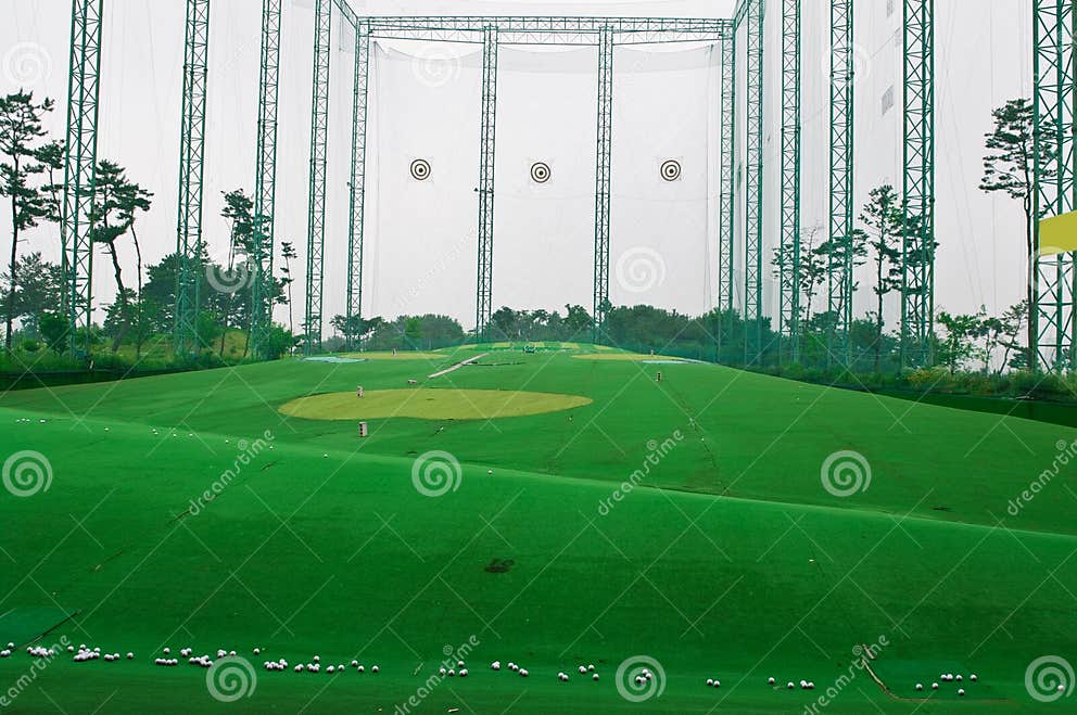 Golf shooting range stock image. Image of deserted, facility - 15490859