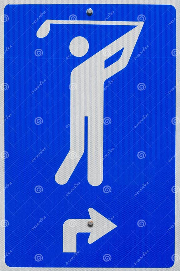 Golf Sign stock photo. Image of golfing, swinginggolfclub - 26721218