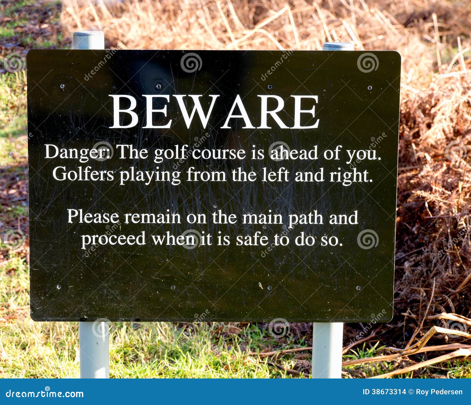Golf stock photo. Image of prevention, sign, warning - 38673314