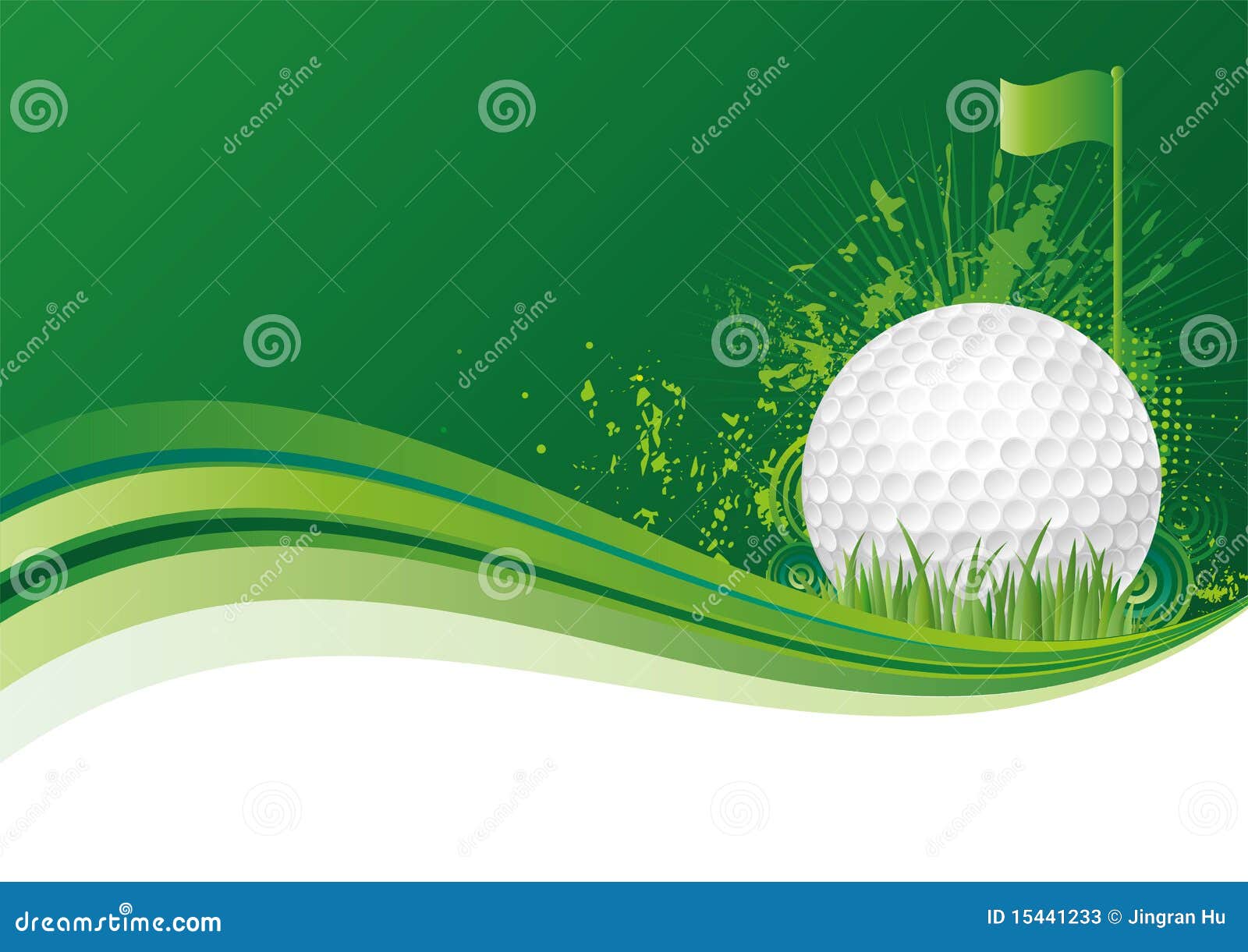 Golf sport background stock vector. Illustration of flag - 15441233
