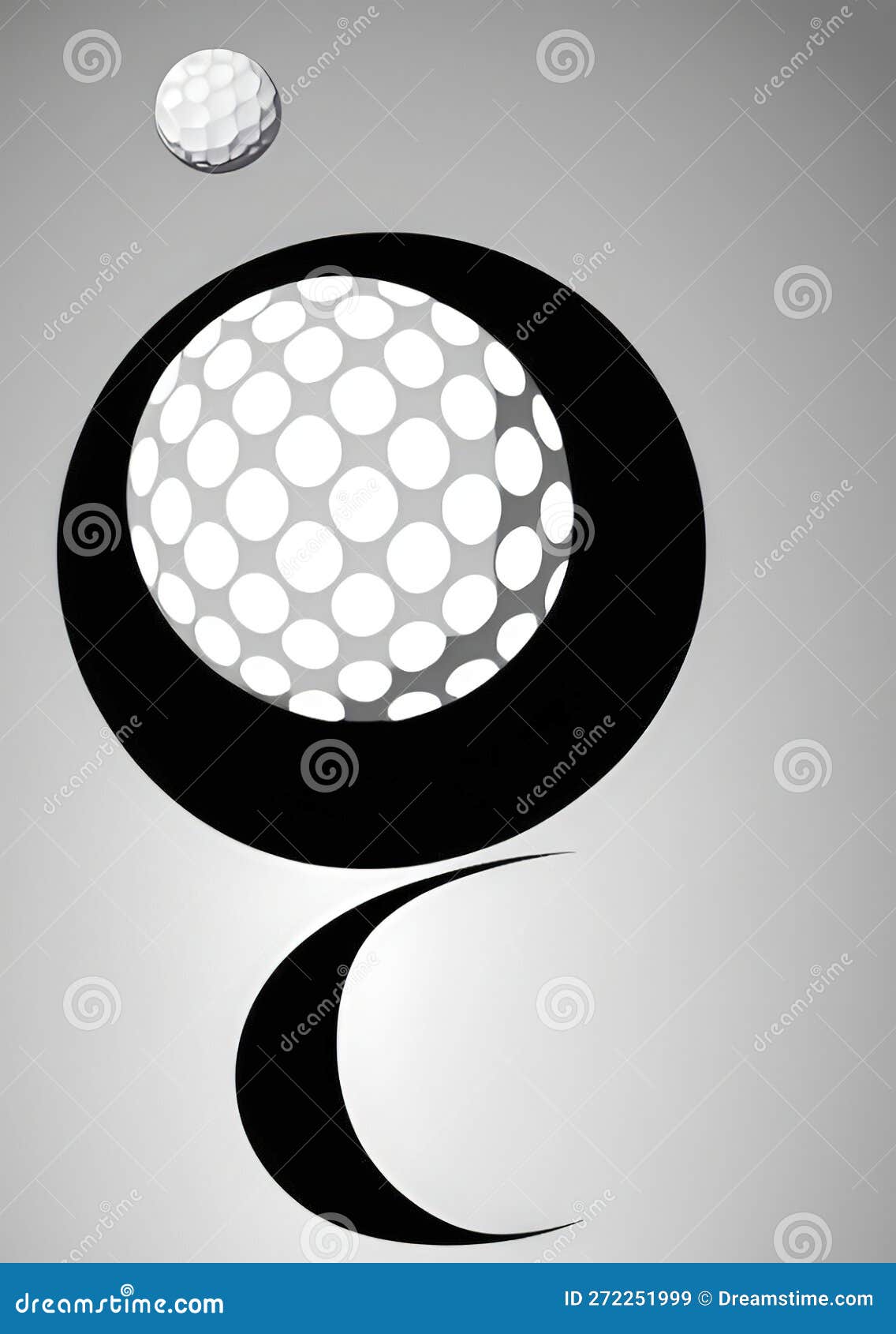 Golf themed illustration stock illustration. Illustration of golfing ...