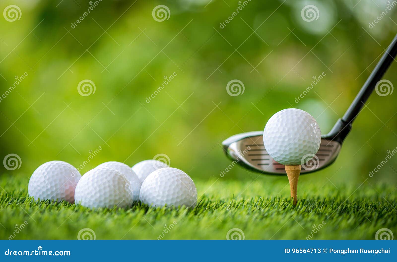 Golf tee off stock image. Image of golf, activity, lawn - 96564713