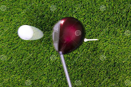 Golf tee shot with driver stock photo. Image of motion - 17213506