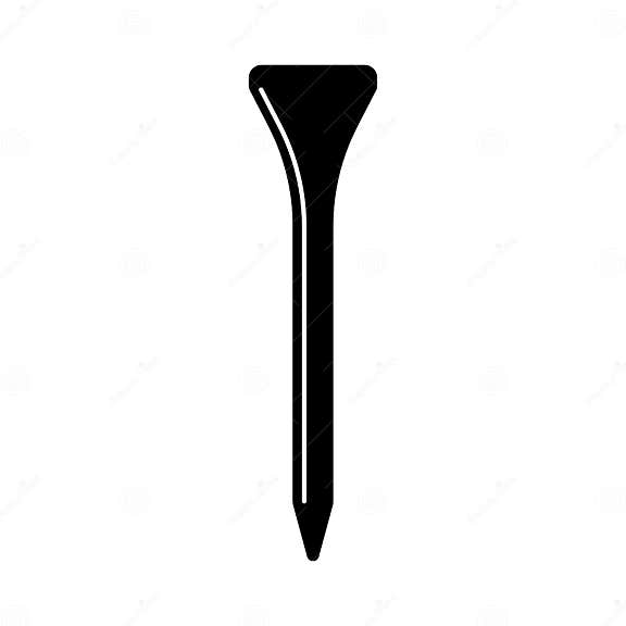 Golf Tee Vector stock vector. Illustration of vector - 198359682