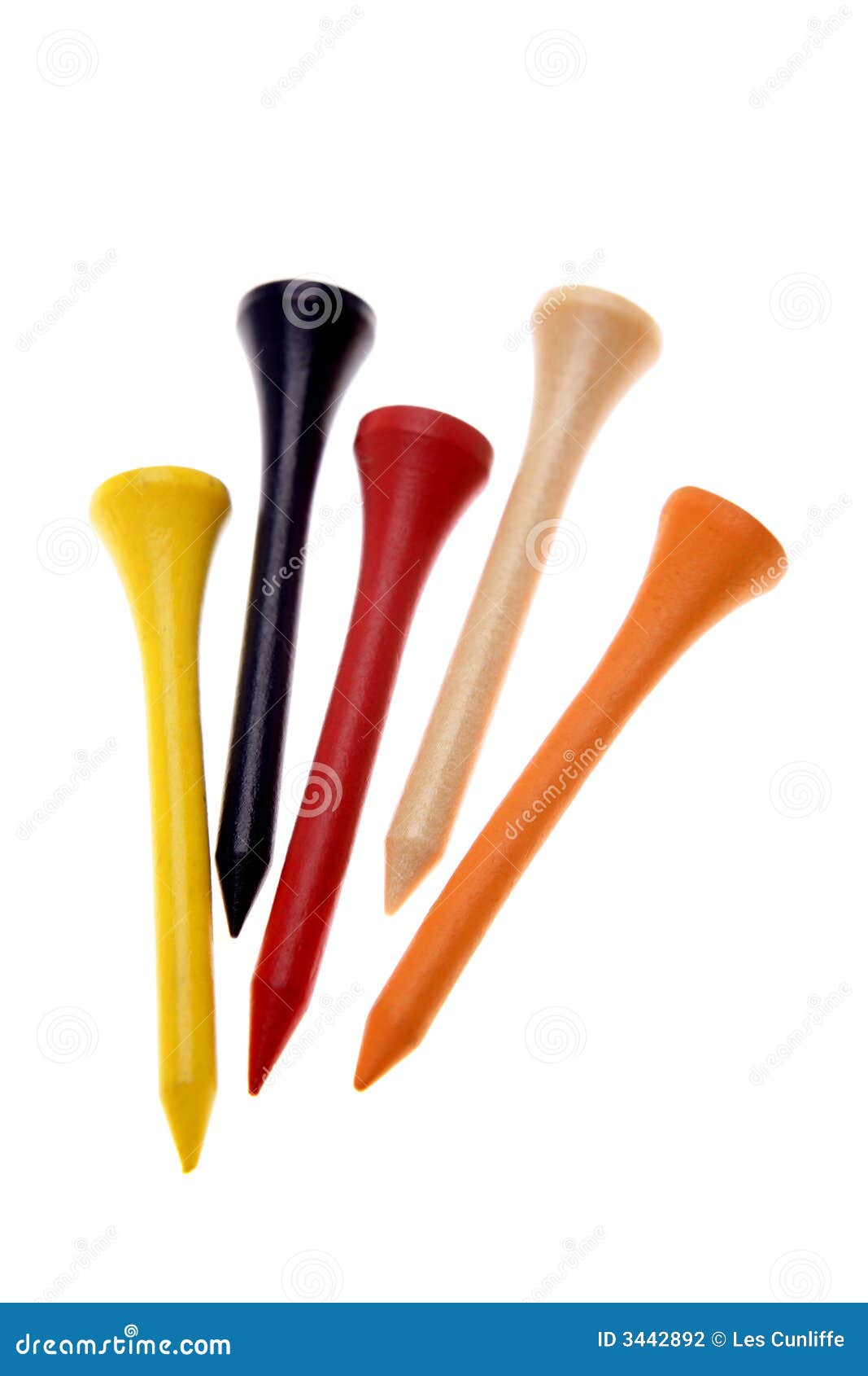 Golf tees stock photo. Image of sport, objects, recreation - 3442892