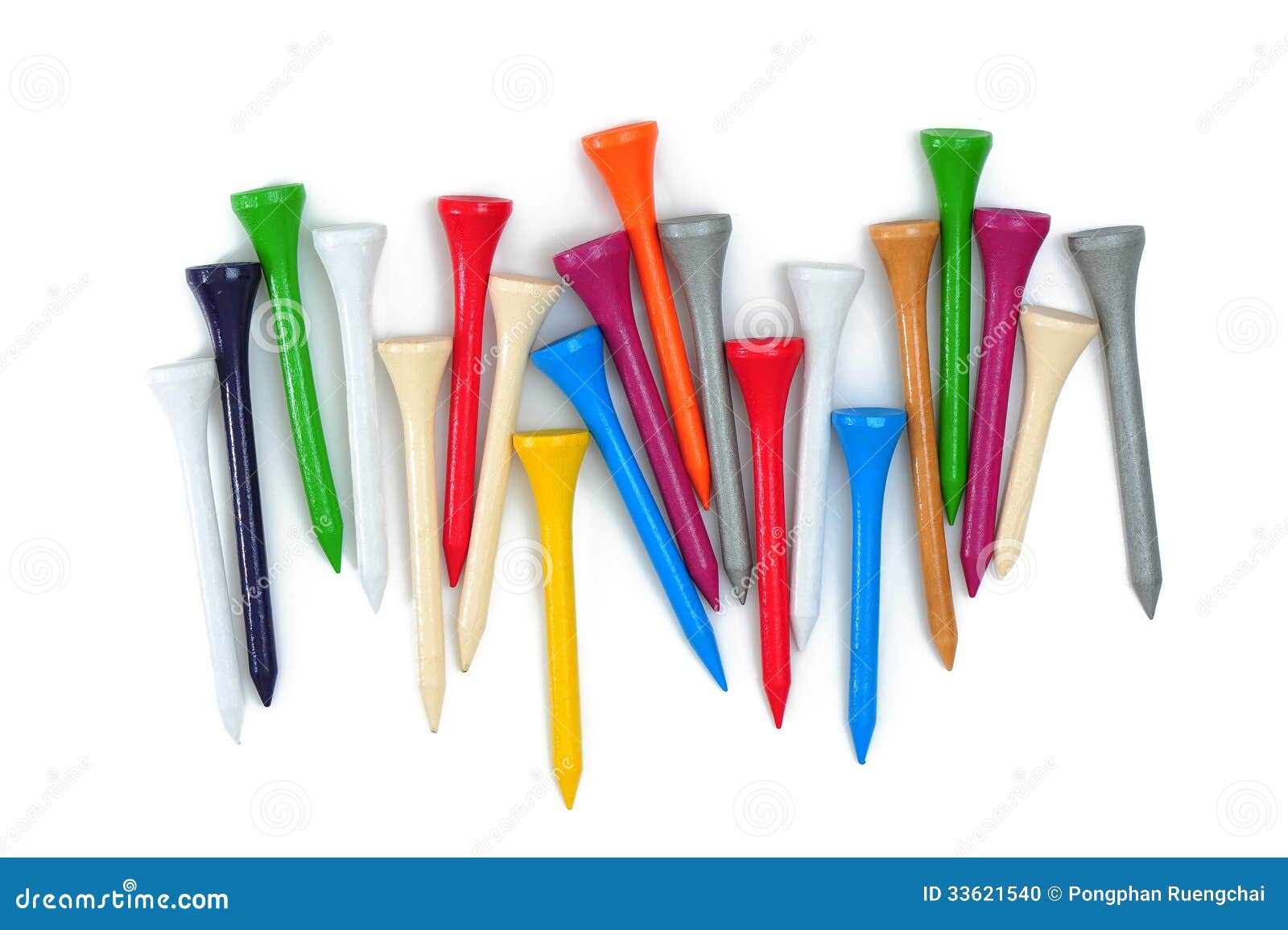 Golf Tees stock photo. Image of wood, color, sport, group - 33621540