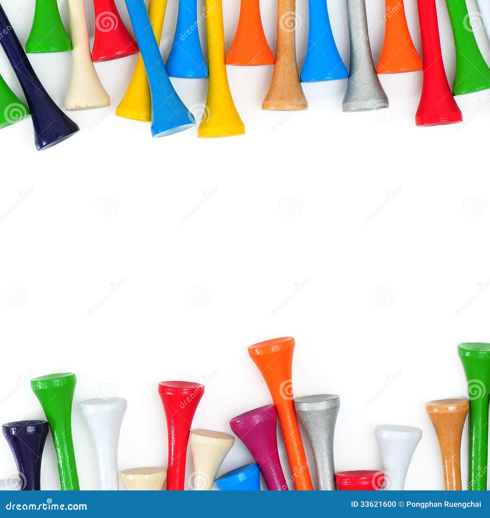 Golf Tees stock photo. Image of multi, sport, white, golf - 33621600