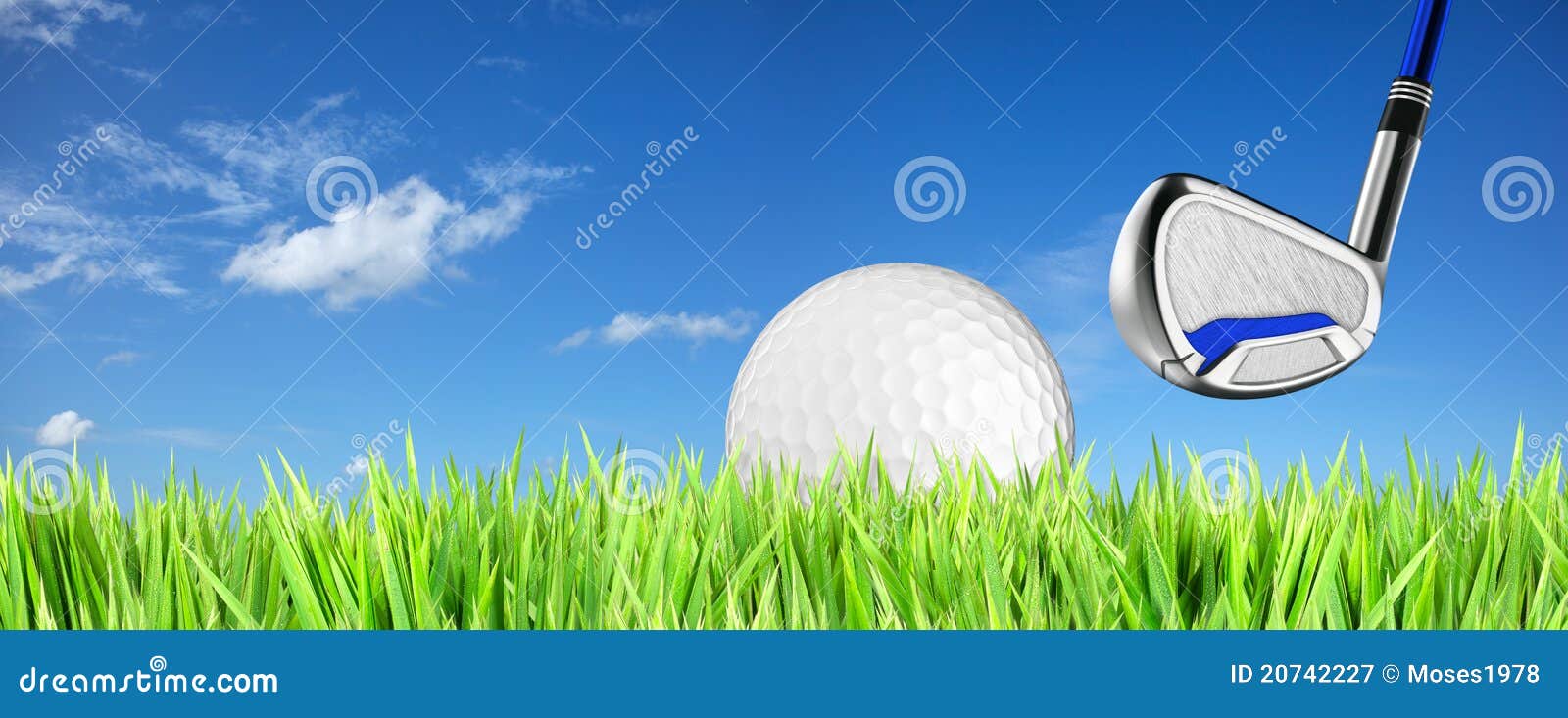 Golf theme background stock image. Image of idyllic, blue - 20742227